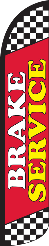 Brake Service Wind-Free Feather Flag