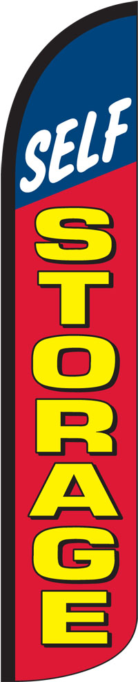 Self Storage Wind-Free Feather Flag