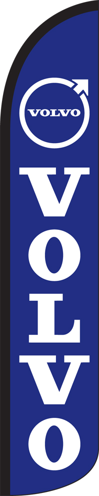 Volvo Wind-Free Feather Flag
