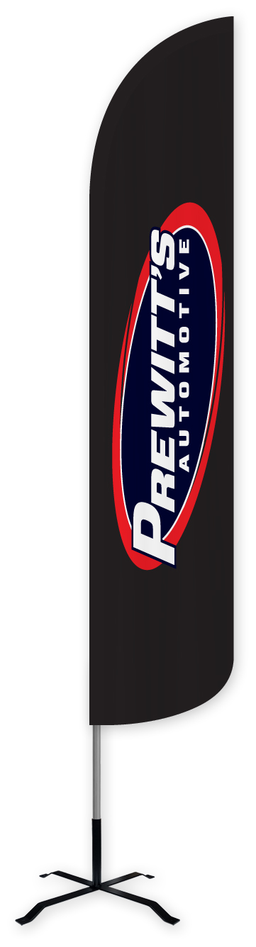 Custom Printed Full Color Wind-Free Feather Flag