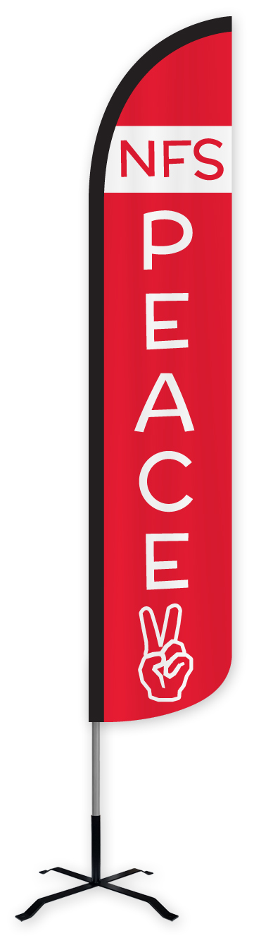 Custom Printed Full Color Wind-Free Feather Flag