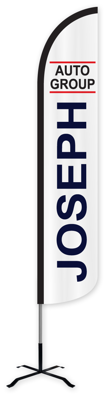 Custom Printed Full Color Wind-Free Feather Flag