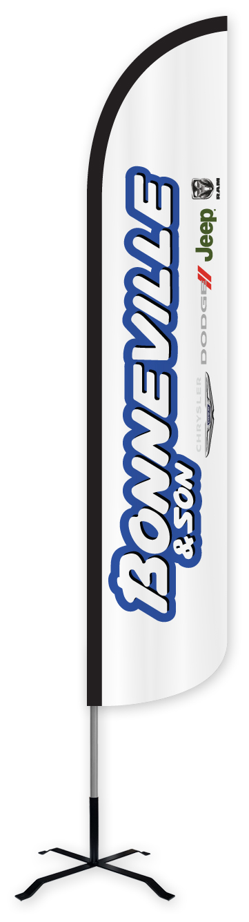 Custom Printed Full Color Wind-Free Feather Flag