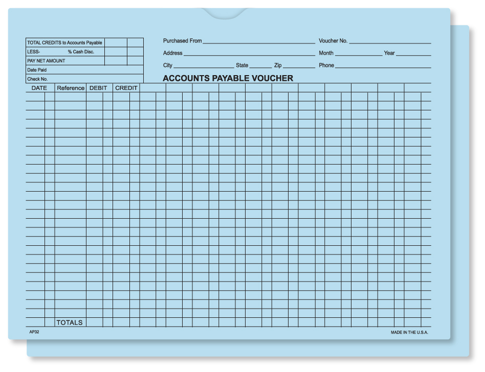 Accounts Payable Voucher Envelopes (Package of 500)