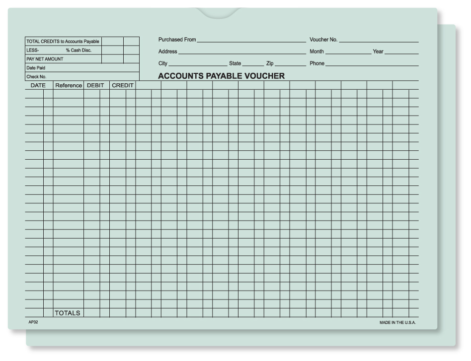 Accounts Payable Voucher Envelopes (Package of 100)