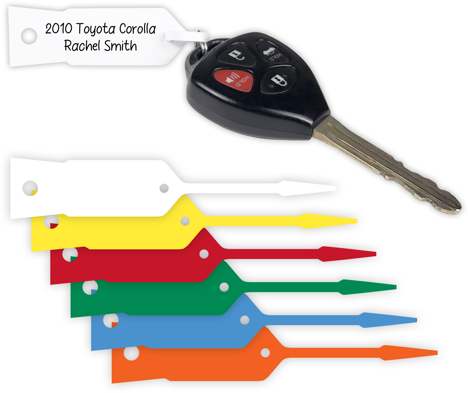 Self Locking Arrow Car Key Tags (Package of 1000)