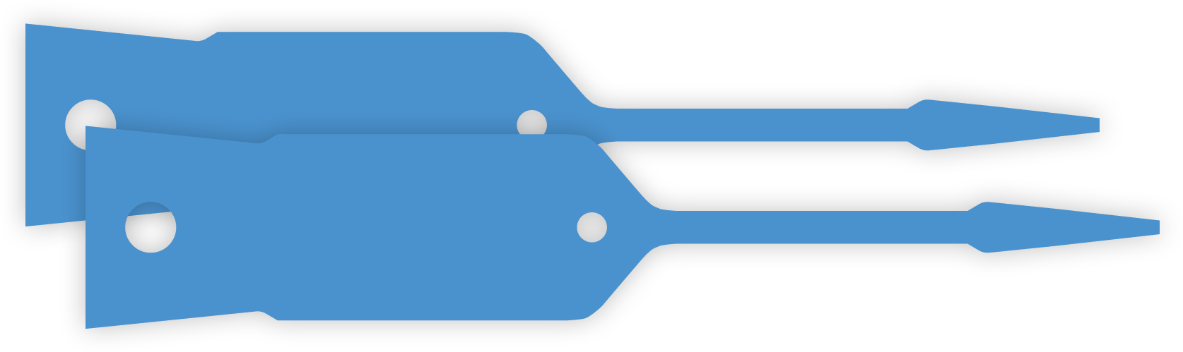 Self Locking Arrow Car Key Tags (Package of 1000)