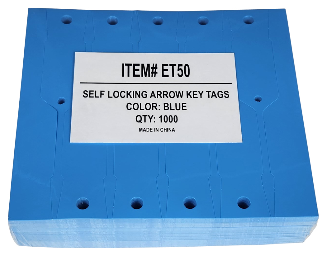 Self Locking Arrow Car Key Tags (Package of 1000)