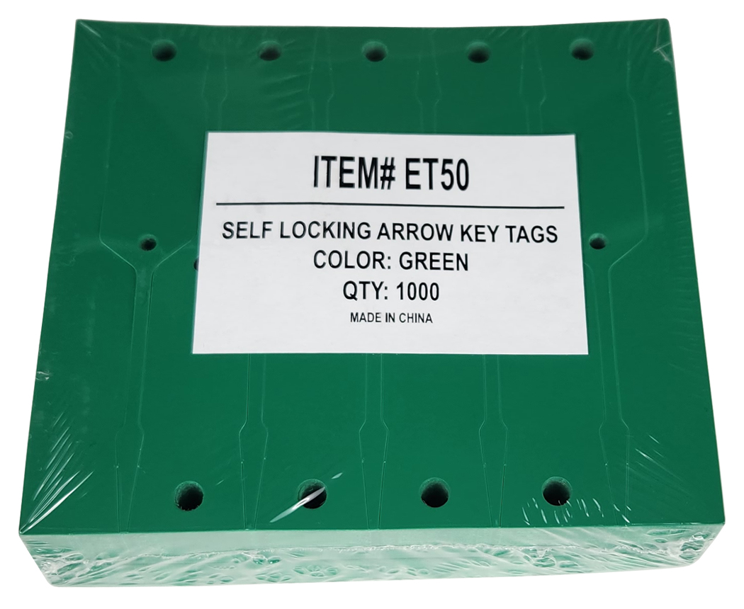 Self Locking Arrow Car Key Tags (Package of 1000)