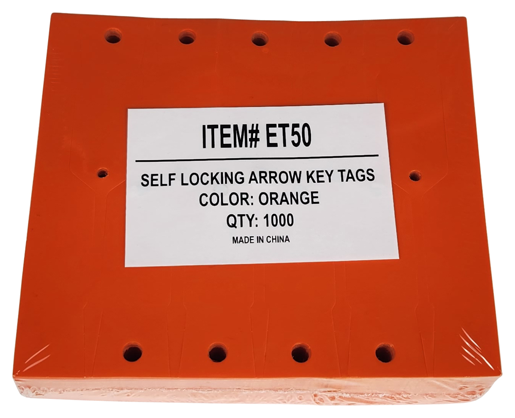 Self Locking Arrow Car Key Tags (Package of 1000)