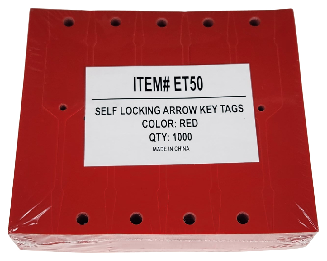 Self Locking Arrow Car Key Tags (Package of 1000)