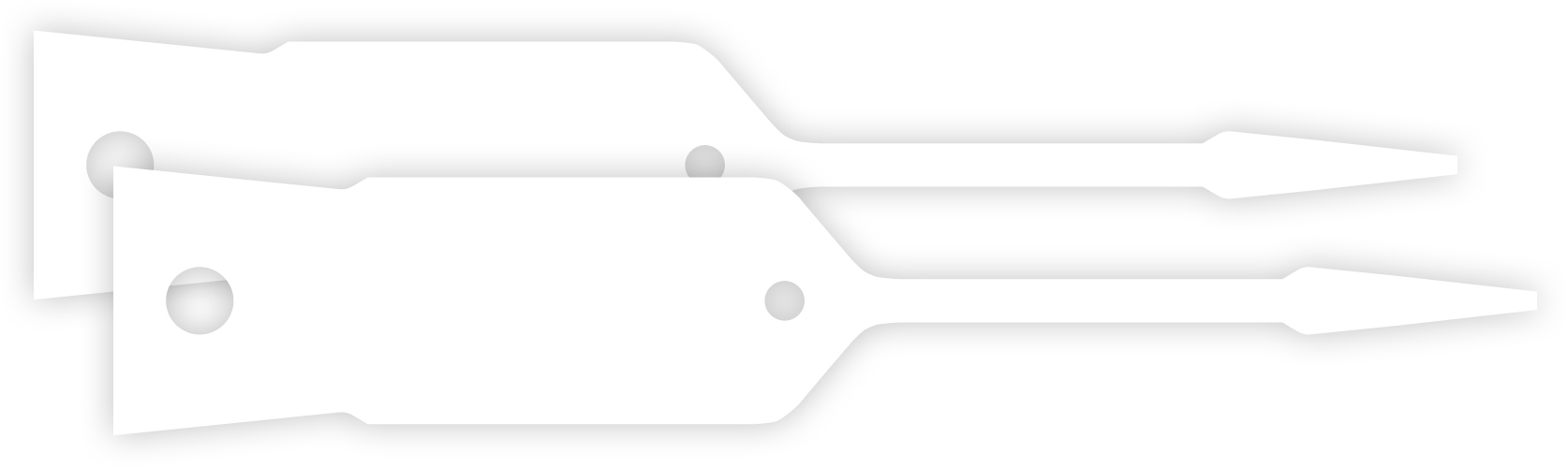 Self Locking Arrow Car Key Tags (Package of 1000)