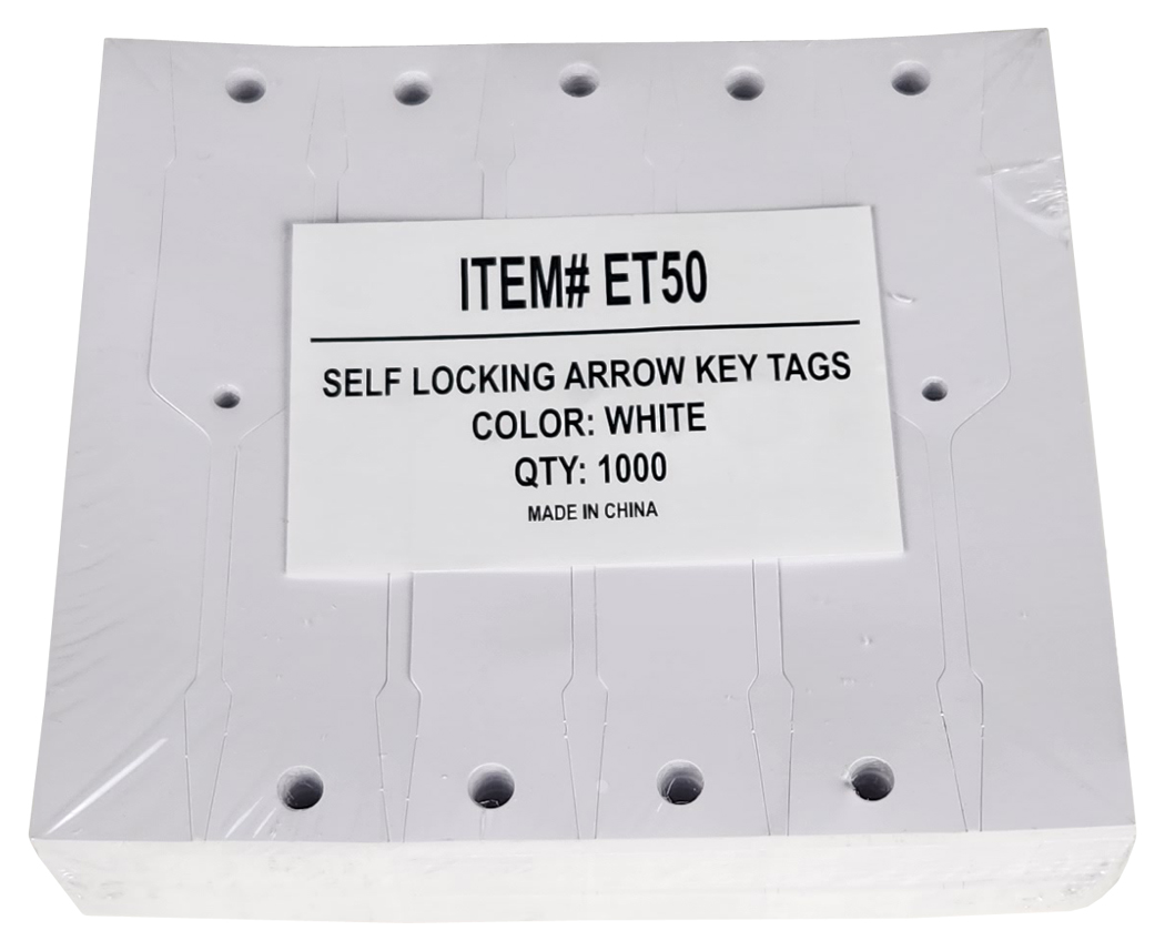 Self Locking Arrow Car Key Tags (Package of 1000)