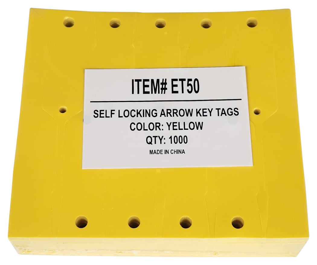 Self Locking Arrow Car Key Tags (Package of 1000)