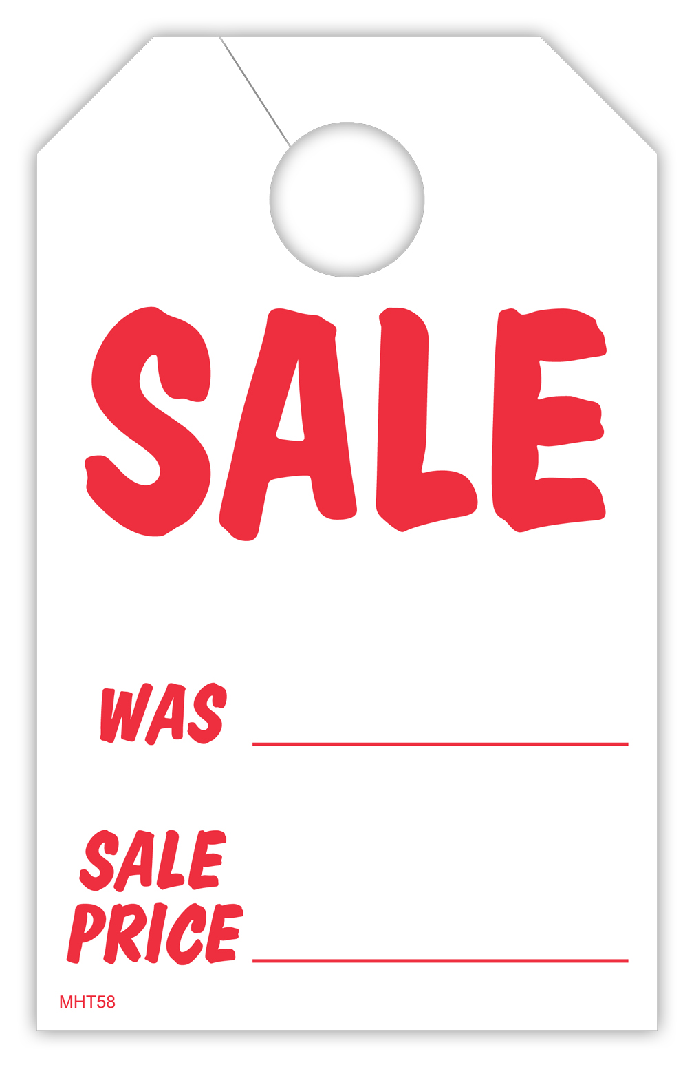 Motorcycle "Sale" Hang Tags - 5" x 8" (Package of 100)