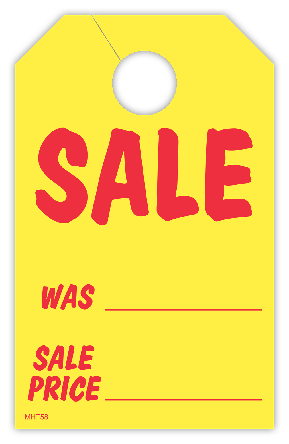 Motorcycle "Sale" Hang Tags - 5" x 8" (Package of 100)