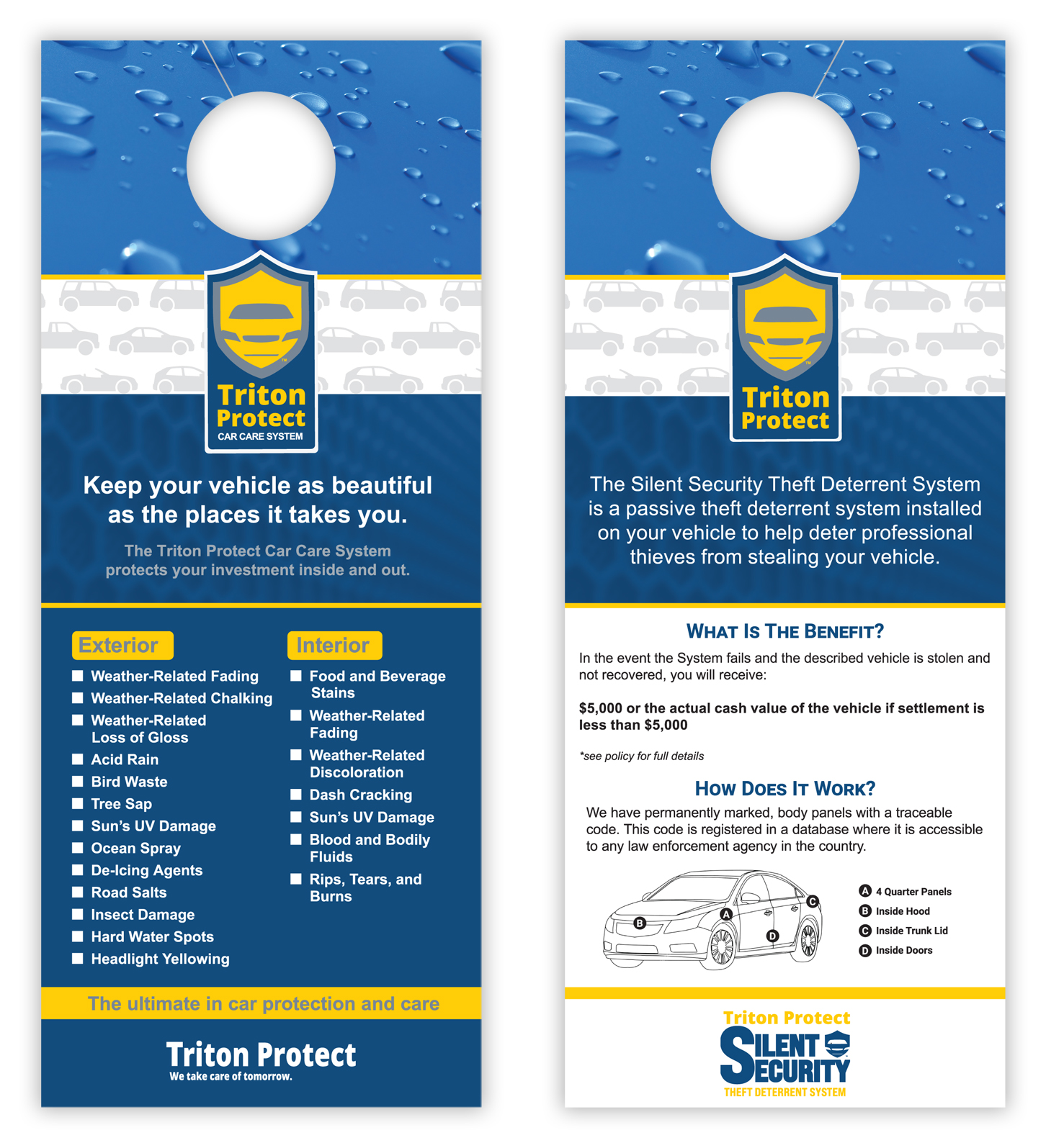 Custom Full Color Mirror Hang Tags - 3-1/2" x 8-1/2"