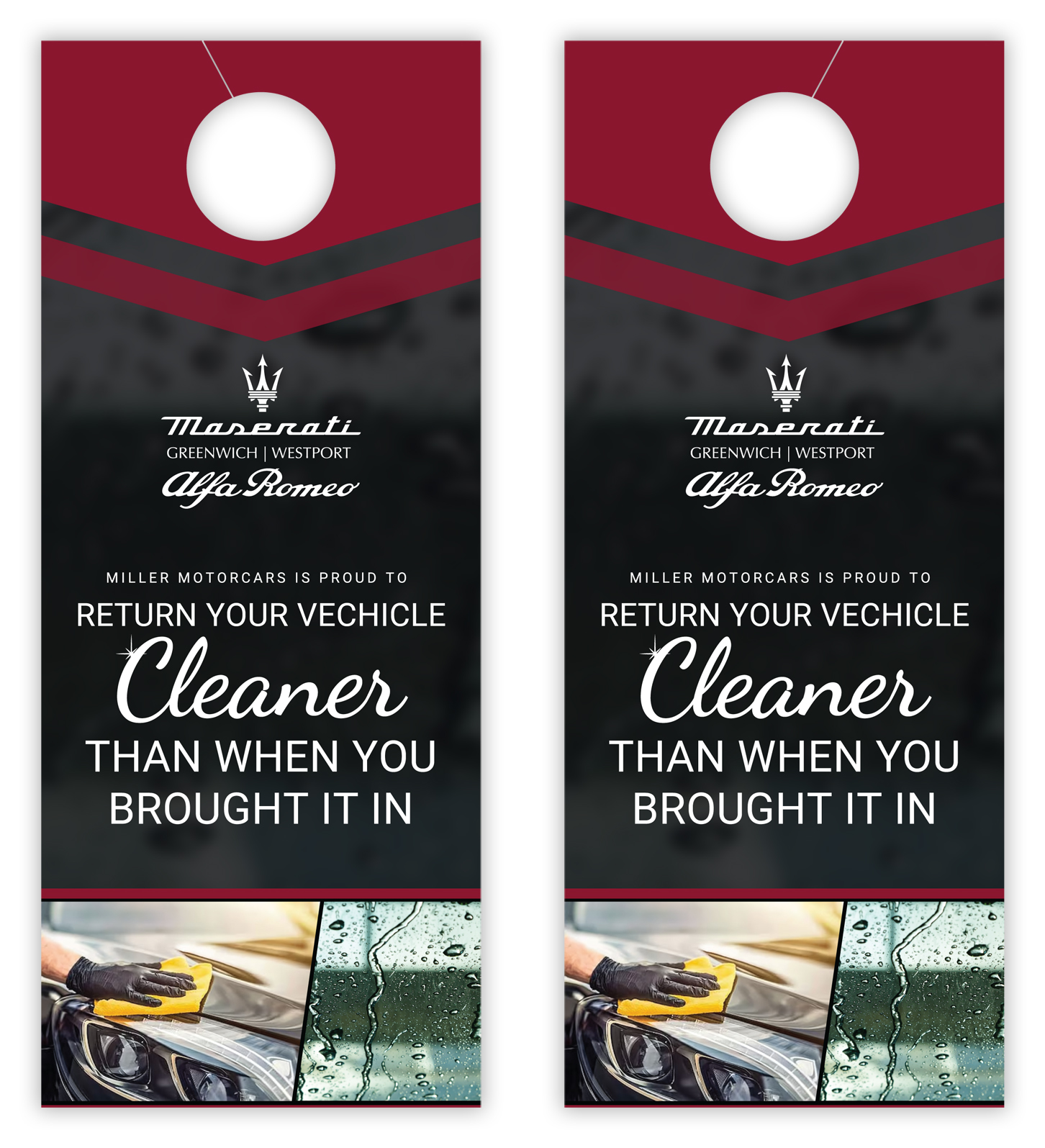 Custom Full Color Mirror Hang Tags - 3-1/2" x 8-1/2"